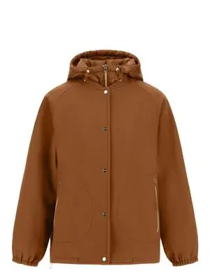 Herno Zip-up Hooded Padded Jacket - Brown