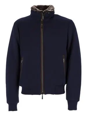MOORER Moorer Giacca "Bellati" Zip-Up Jacket With Fur Collar