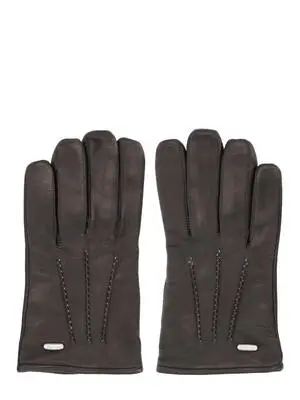 Our Legacy Leather Gloves Made In Italy - Black