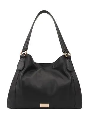 Paul Costelloe Sophie Leather Shoulder Bag - Black