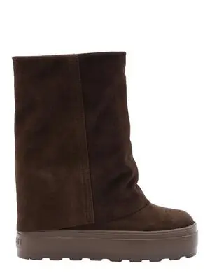 CASADEI Casadei Suede Knee-High Wedge Boots