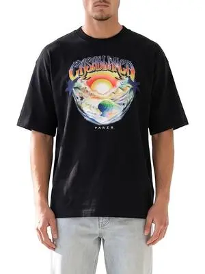 Casablanca Graphic T-shirt - Black