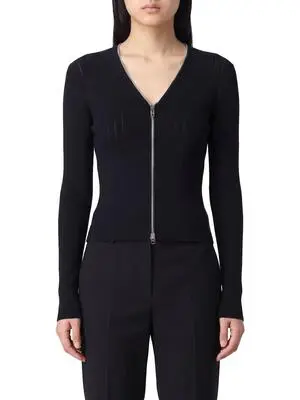 Alexander Wang V-neck Zip-up Polyamide Cardigan - Black