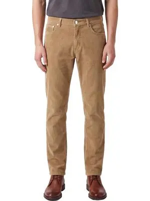 Brunello Cucinelli Brunello Cucinelli Slim Fit Corduroy Cotton Trousers Camel