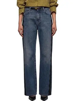 PINKO PINKO High-Waisted Wide Leg Jeans