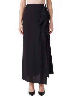 ATTICO The Attico Asymmetrical Ruffle Maxi Skirt