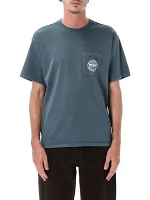LEVI'S Cotton T-shirt With Patch Pocket And Graphic Logo Print - Black