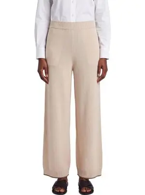 BRUNELLO CUCINELLI Brunello Cucinelli Wide-Leg Knit Cashmere Trousers