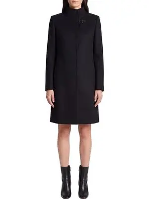 FAY Virginia Knee-length Wool Coat - Black