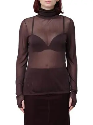 Zimmermann Long-sleeved Turtleneck Top - Cocoa