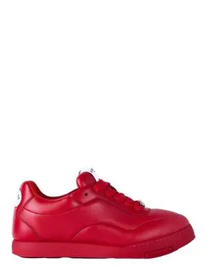 Givenchy Givenchy Lace-Up Leather Sneakers Red