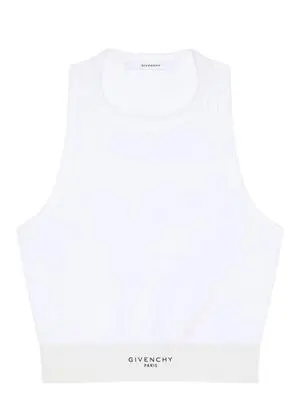GIVENCHY Givenchy Cropped Tank Top With Logo Band