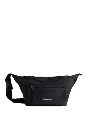 Balenciaga Explorer Bum Bag In Nylon - Black
