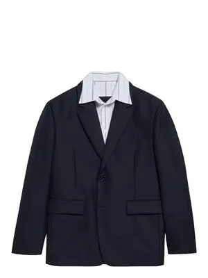 Balenciaga Single Breasted Blazer - Blue