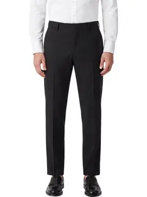 JIL SANDER Slim Fit Tailored Virgin Wool And Mohair Trousers - Black