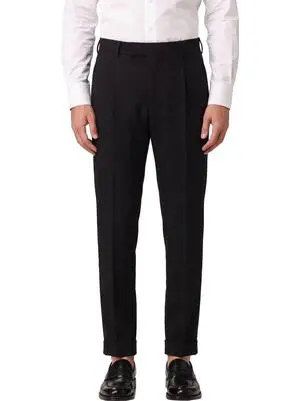 PT TORINO Slim Fit Tailored Trousers - Black