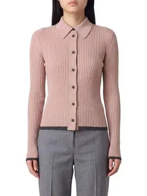 ROBERTO COLLINA Slim Fit Ribbed Merino Wool Polo Cardigan - Charcoal