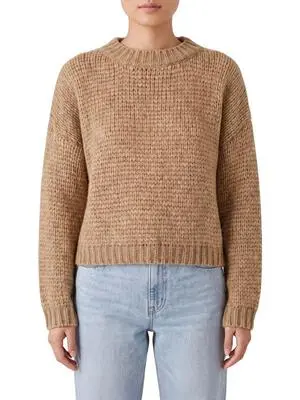 ROBERTO COLLINA Ribbed Crew Neck Sweater - Camel