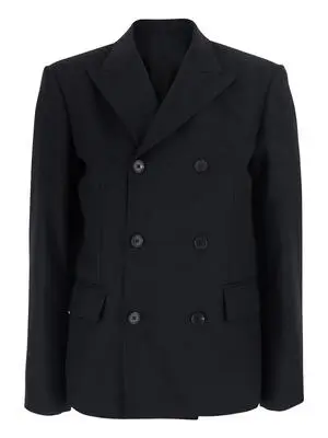 Celine Double Breasted Jacket - Black