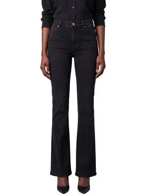 Pinko Mid-rise Flared Stretch Denim Jeans - Black