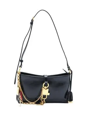 Dolce & Gabbana Shoulder Bag With Gold Tone Accents - Black