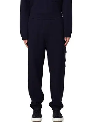 Emporio Armani Slim Fit Cotton Cargo Jogger Trousers - Blue