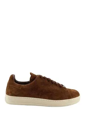 TOM FORD Suede Lace-up Sneakers - Brown