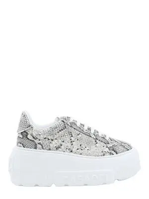 CASADEI Casadei Python Print Leather Platform Sneakers