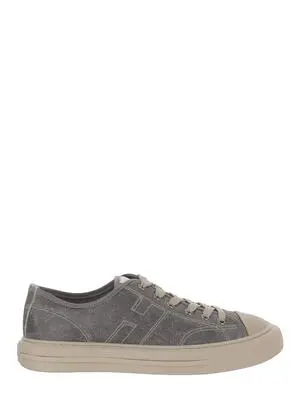 HOGAN Hogan Rebel Suede Sneakers With Embroidered H Logo