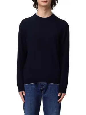 Paul & Shark Virgin Wool And Lyocell Crewneck Jumper - Blue