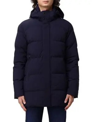 Paul & Shark Hooded Water-repellent Quilted Down Jacket - Blue