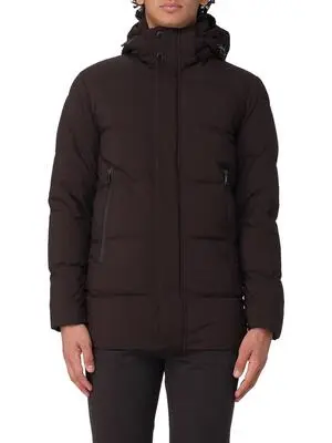 Paul & Shark Hooded Quilted Down Jacket - Brown