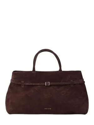 Manu Atelier Suede Handbag - Brown