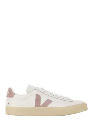 VEJA Veja Campo Sustainable Leather Trainers With V-Logo White