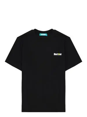 BARROW Logo Print Cotton T-shirt - Black