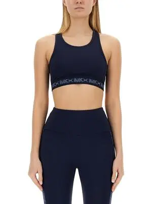 Michael Kors Slim Fit Logo Top - Blue