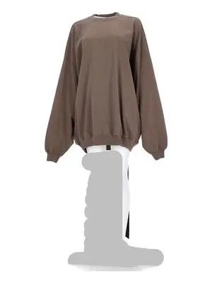 Rick Owens 100% Cotton Long Sleeve T-shirt - Grey