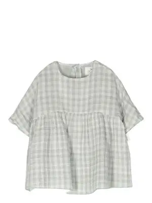 TEDDY & MINOU Mini Checkered Cotton Dress - Multicolour