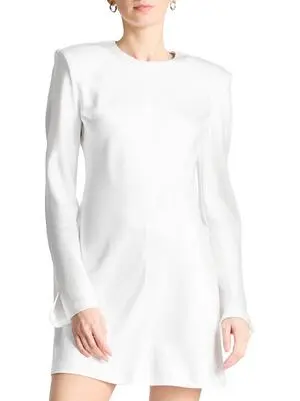 SAINT ART Salma Bias Cut Mini Dress - White