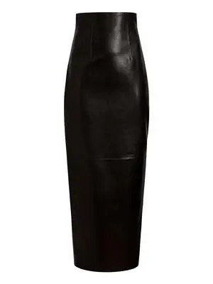 KHAITE KHAITE Loxley Leather Pencil Skirt