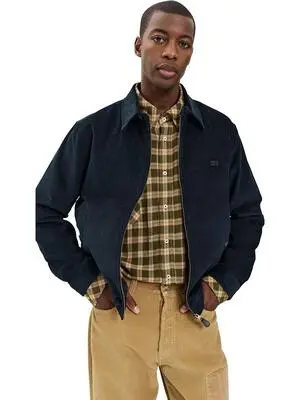 WALES BONNER Drew Corduroy Zip-up Jacket - Navy