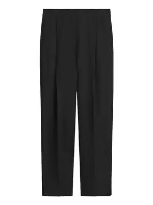 COS COS Pleated Panel Straight-Leg Wool Blend Trousers