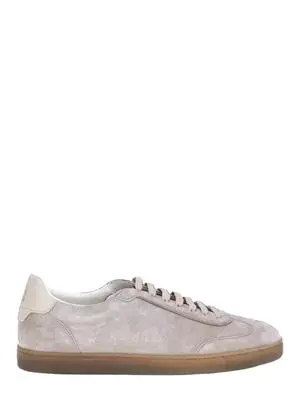 BRUNELLO CUCINELLI Brunello Cucinelli Logo-Print Suede Sneakers
