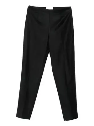 BERWICH Pressed Crease Cropped Trousers - Black