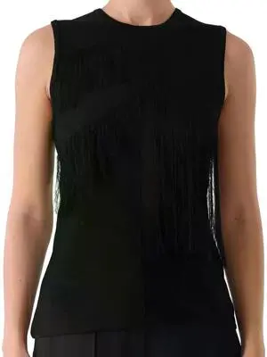 JASON WU Fringe Tank Top - Black