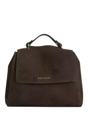 Orciani Leather Tote Bag - Brown