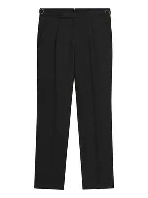 BOSS Pleated Side-adjuster Trousers - Black
