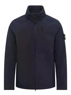 Stone Island Soft Shell-r Jacket With E.dye® Technology - Blue