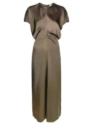TOTEME Slouch Waist Maxi Dress - Green