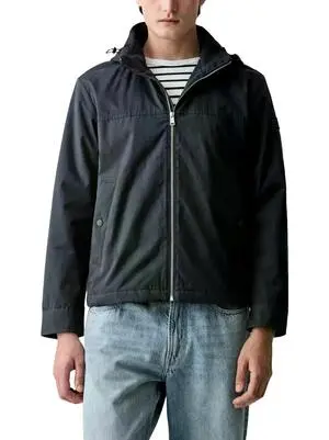 Marc O'polo Hooded Zip-up Jacket - Grey